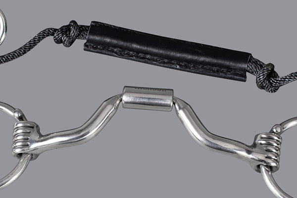 Bar H Equine Med Port Stainless Steel 3-Ring Combination Elevator Bit ...