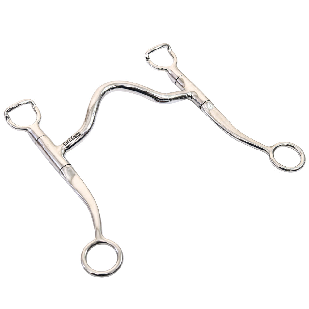 Bar H Equine Stainless Steel High Port Swivel Shank Bit|Bits for Horse ...