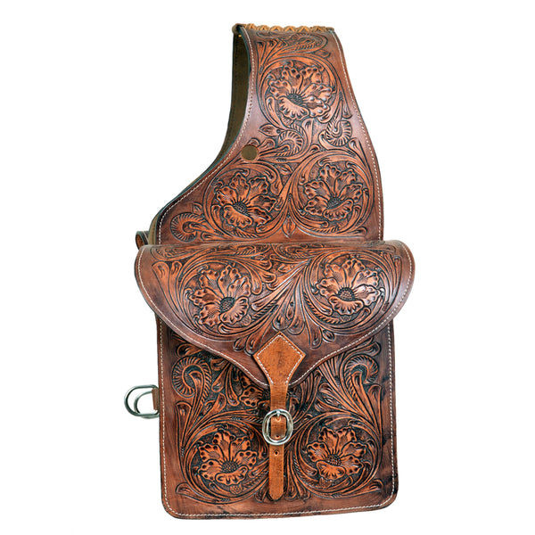 HILASON Western Horse Leather Saddle Bag Heavyduty Traditional Trail ...