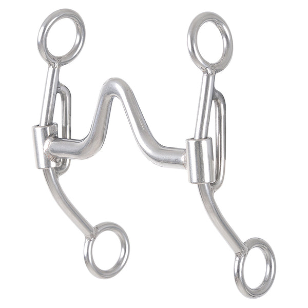 5.5 In Equibrand Stainless Steel Snaffle Bits Silver Color – Hilason ...