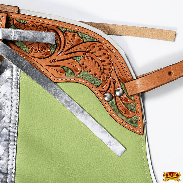 Hilason Pro Rodeo Bull Riding Chaps Western Leather Kids – Hilason ...