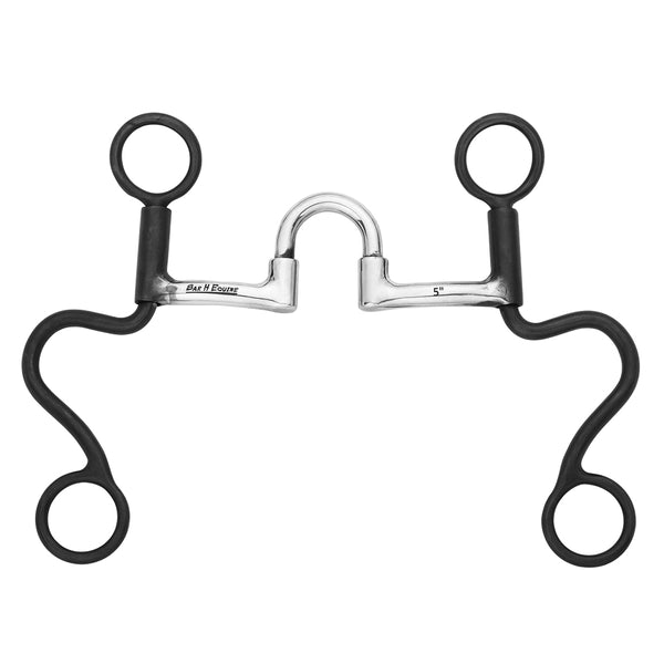 BAR H EQUINE Western Antique Short Shank Bit with Correction Mouthpiec ...