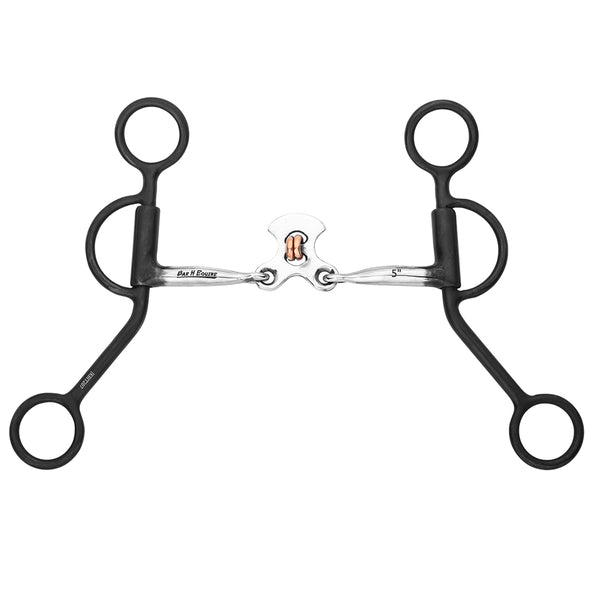 BAR H EQUINE Western Antique Argentine Shank Bit with Floating Spoon M ...