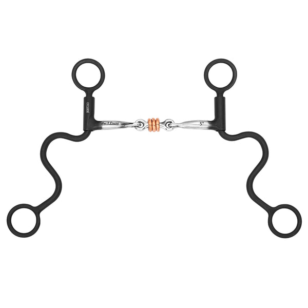 BAR H EQUINE Western Antique Cavalry Shank Bit with Three-Piece Copper ...