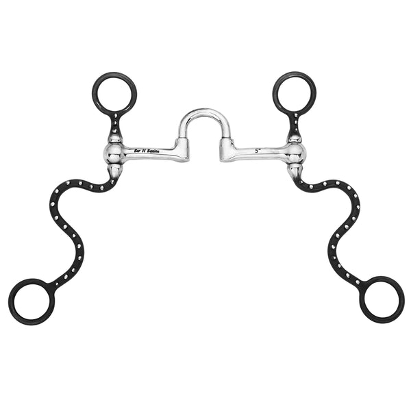 BAR H EQUINE Western Cavalry Shank Bit with Correction Mouthpiece ...