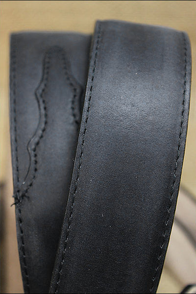 26 In Hilason Classic Western Leather Mens Womens Belt Black – Hilason ...
